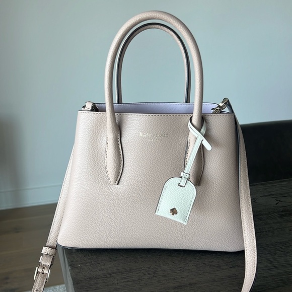 kate spade | Bags | Kate Spade Eva Small Satchel In Cream | Poshmark